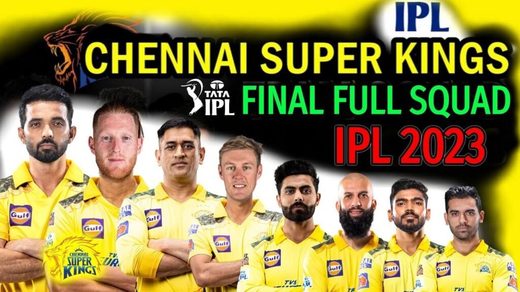 CSK Team IPL 2023 Squad, Player’s List, Captain - IPL Tables